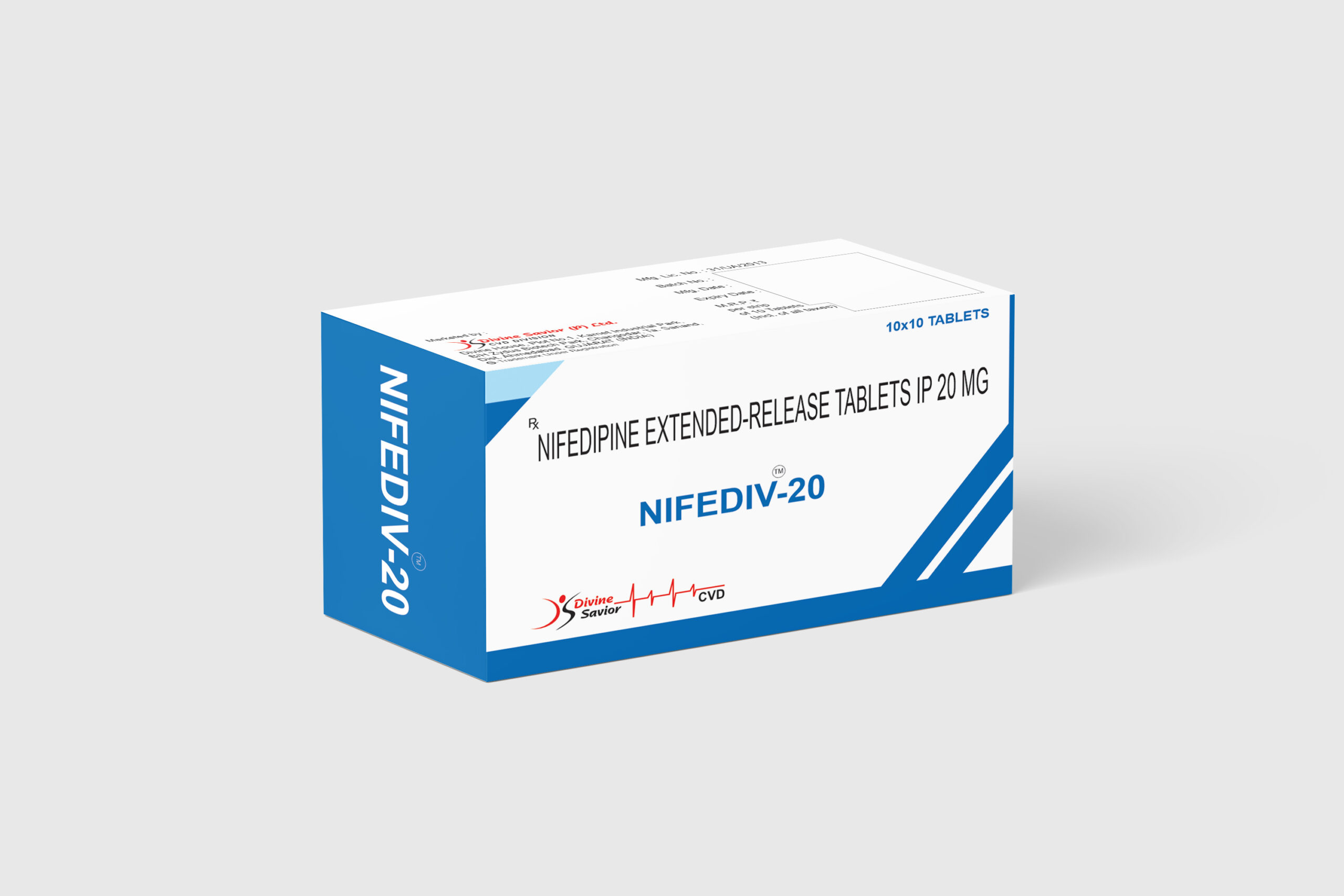 NIFEDIV-20 TAB - Divine Savior Pvt. Ltd. | Provide health care solution